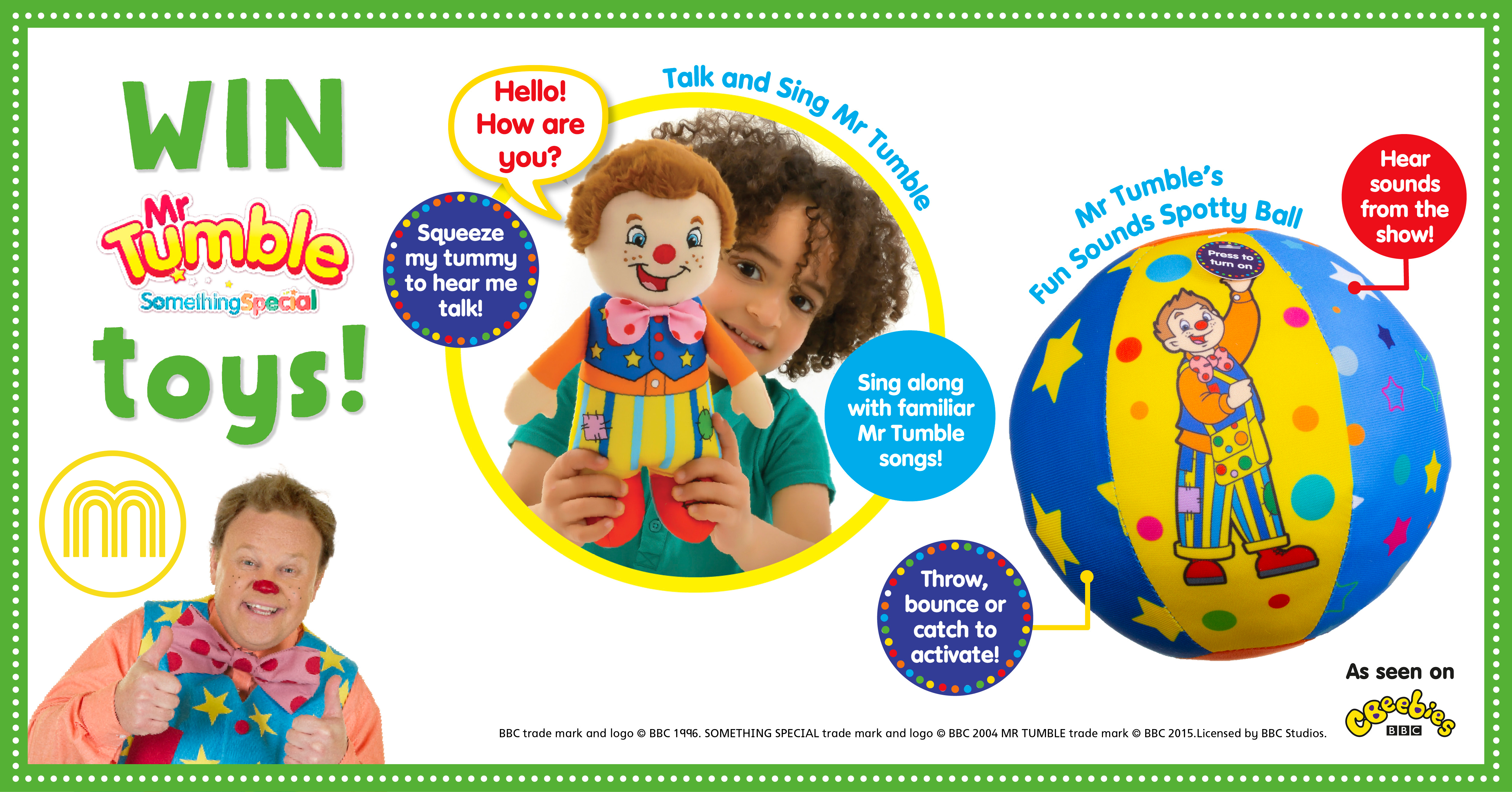 Win Mr Tumble Toys!